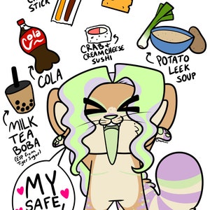 Safe Food, Special Interest, Stim Toy Autism Awareness Fursona OC YCH ...