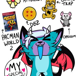 Safe Food, Special Interest, Stim Toy Autism Awareness Fursona OC YCH ...