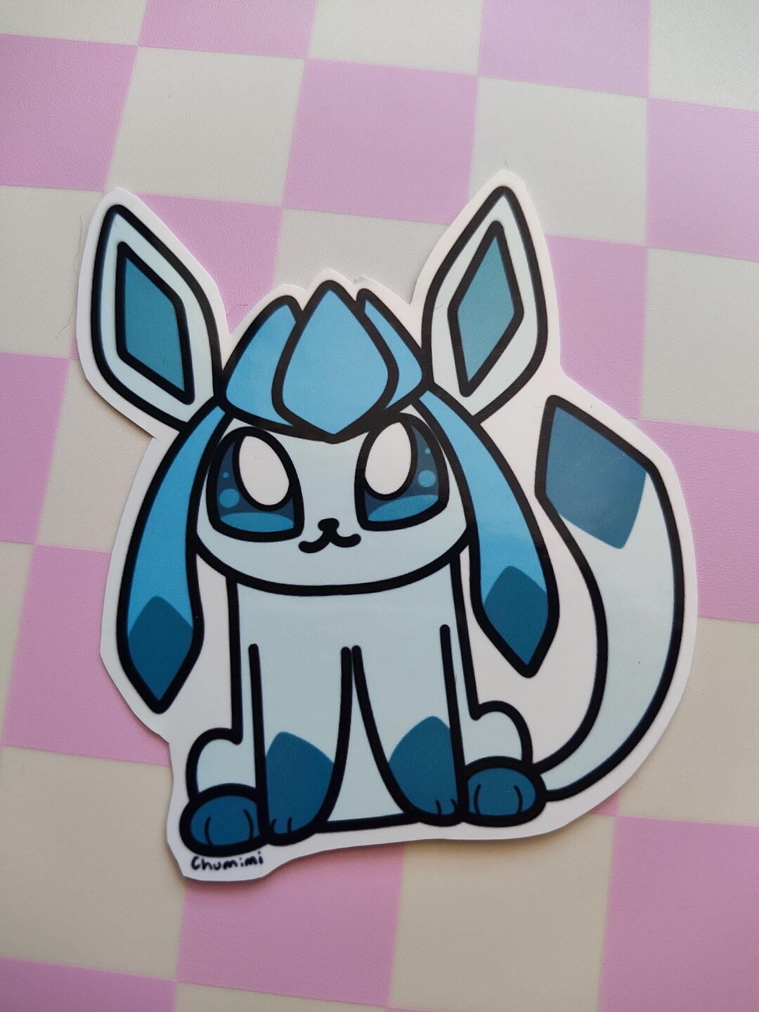 Glaceon Pokemon Inspired Fanart Sticker - Etsy
