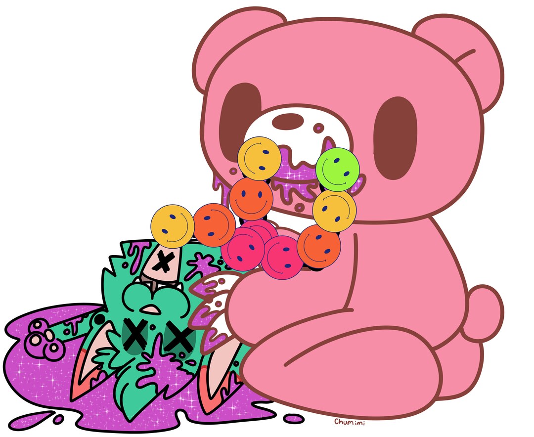 Cartoon Gloomy Gore Bear Fursona Oc YCH - Etsy