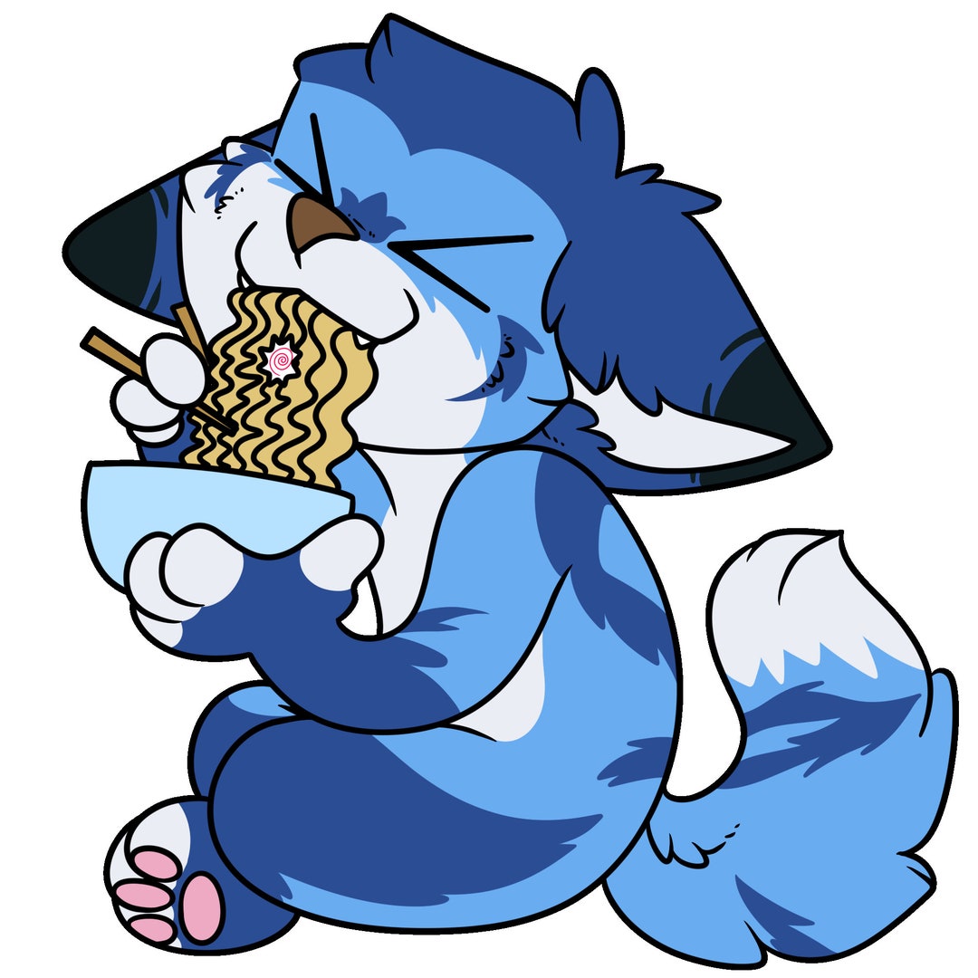 Ramen Noodle Slurp Fursona Oc Ych - Etsy