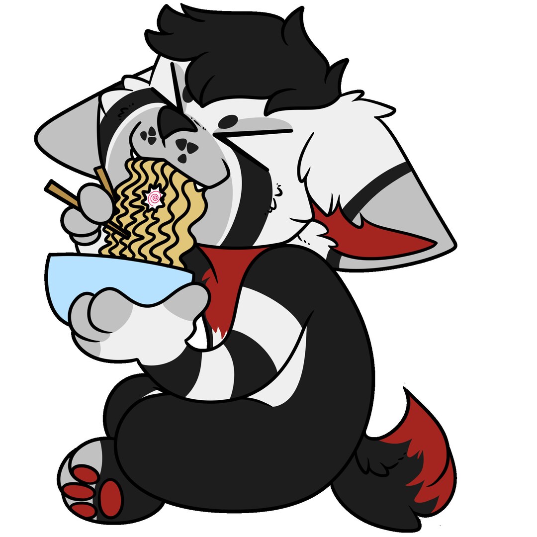 Ramen Noodle Slurp Fursona Oc Ych - Etsy