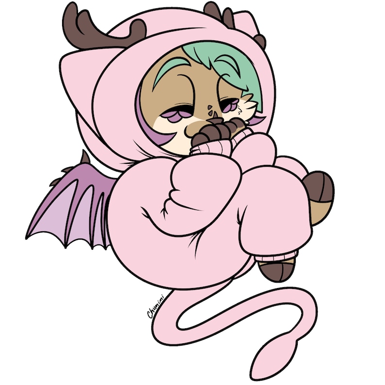 Mew Pokemon Inspired Fursona Oc Ych - Etsy