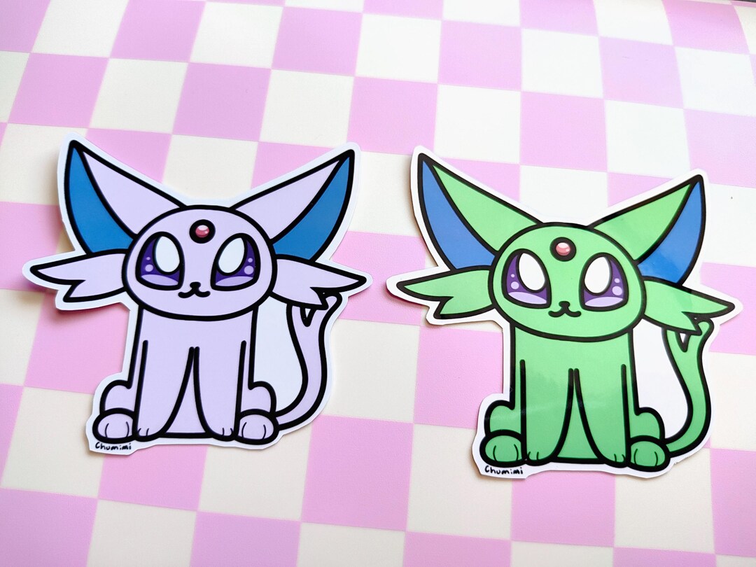 Espeon Pokemon Inspired Fanart Sticker - Etsy