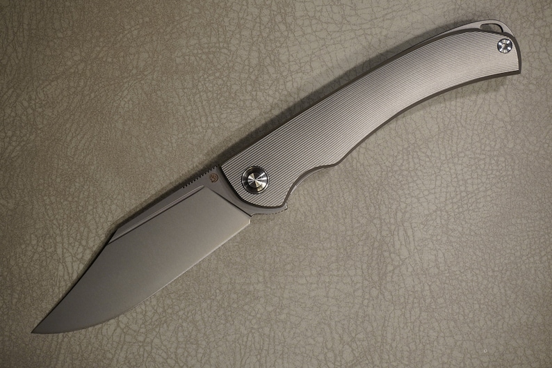Cheburkov Knife Rebel, Steel M390, Handle Gray Anodized Titanium - Etsy