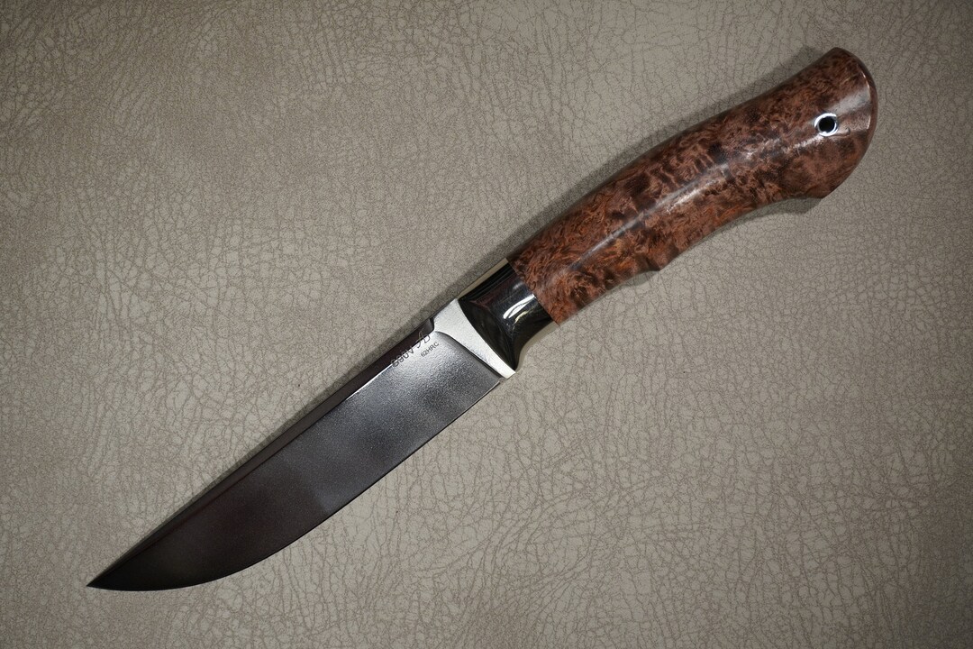 Biryukov Knife S90V Number 2 Handle Stabilized Karelian Birch - Etsy