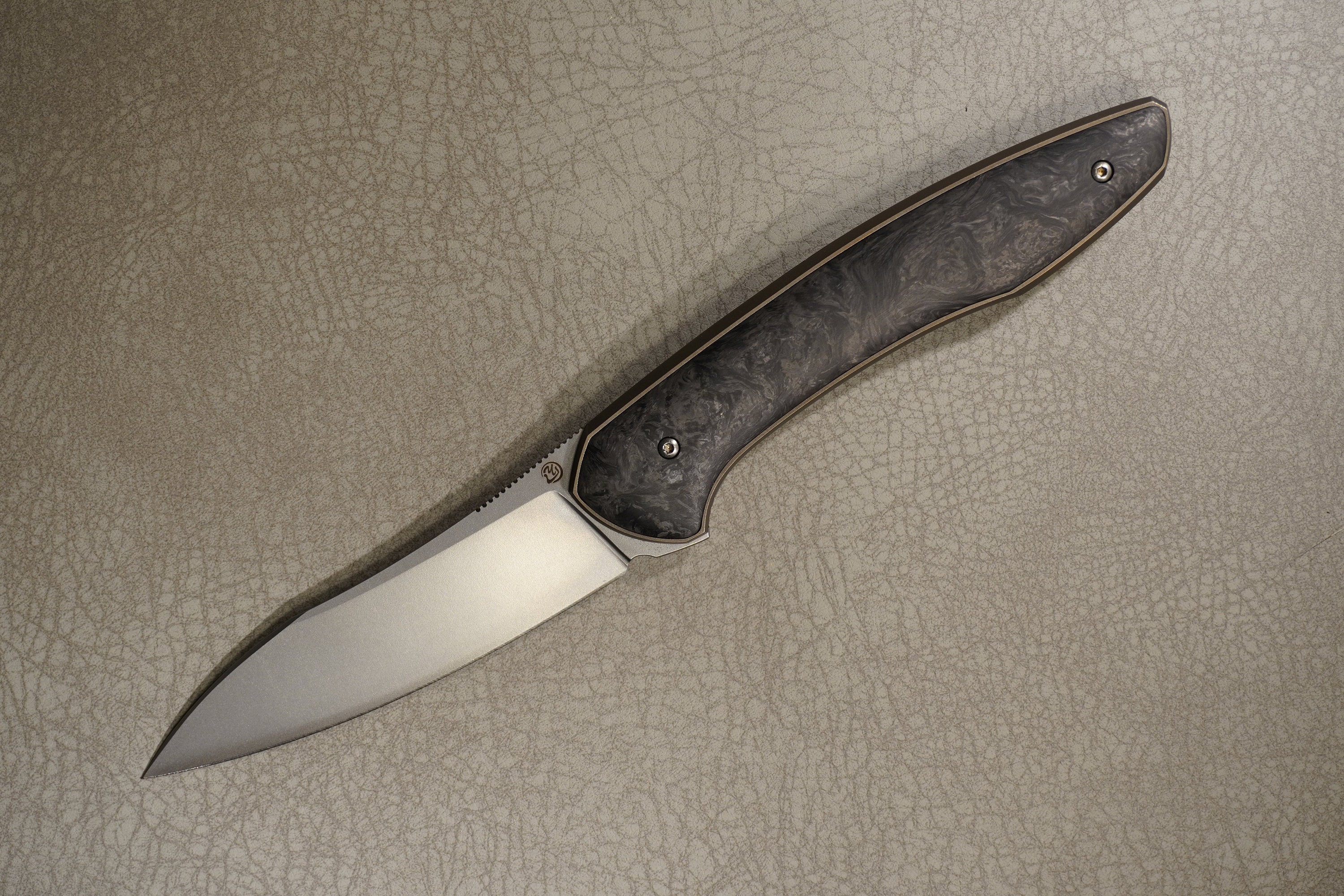 Cheburkov Knife Russian With Insert, Steel Elmax, Handle Black Marble ...
