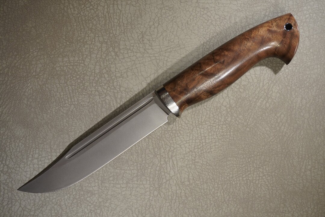 Cheburkov Knife Finnish, Steel S90V, Bolster Titanium, Handle Walnut ...