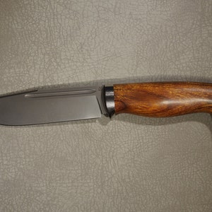 Cheburkov Knife Hunter-4, Steel S90V, Bolster Titanium, Handle Ironwood ...
