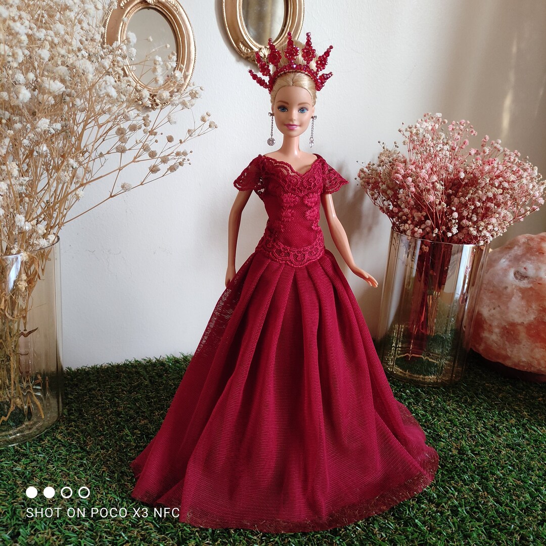 Red Royal Princess Dress Set - Etsy