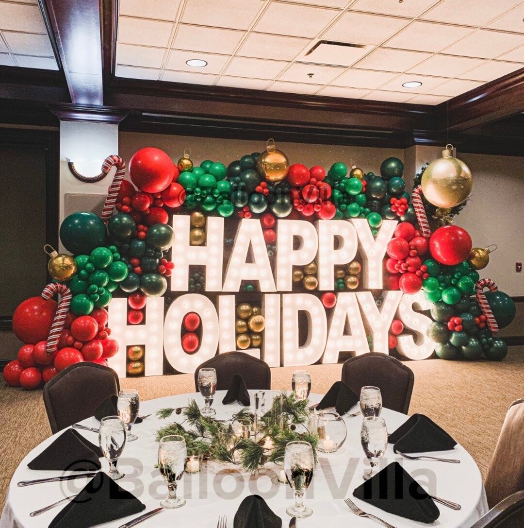 HOLIDAY/ CHRISTMAS DIY Balloon Garland Kit / Custom High Quality Matte ...