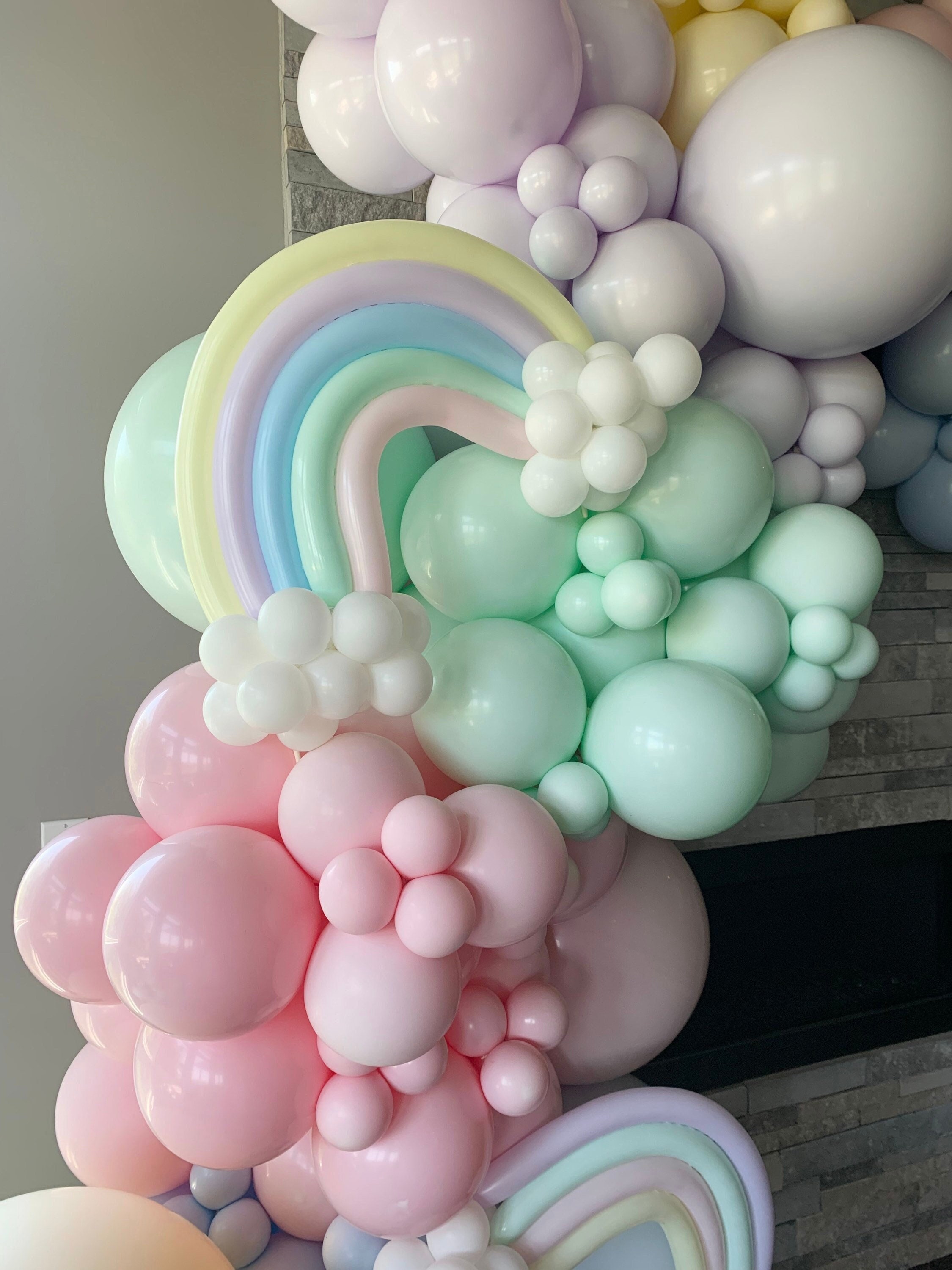 Rainbow Balloons DIY Kit | Custom High Quality Matte Colors | Pastel ...