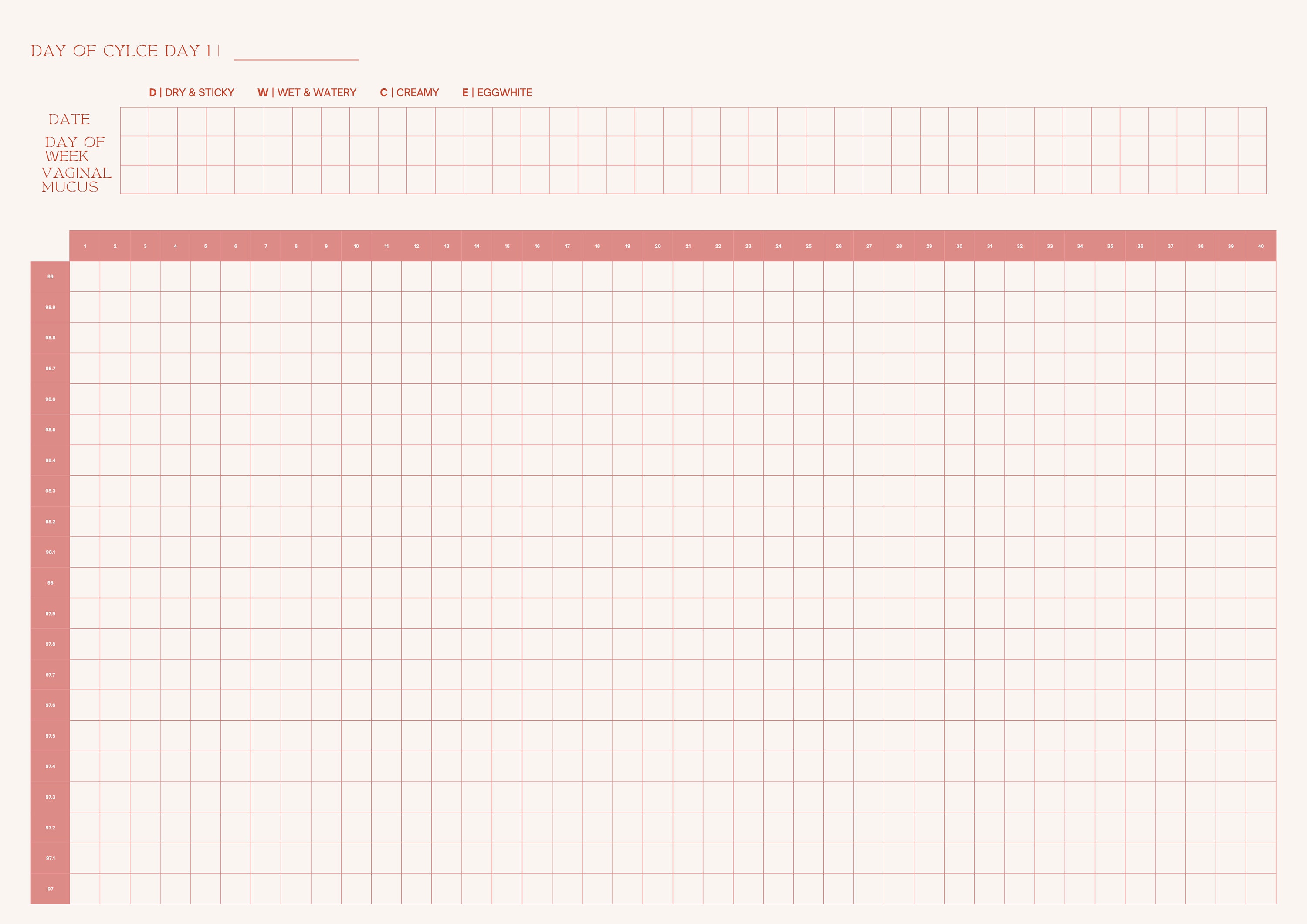 Fertility Journal Printable and Digital Planner - Etsy