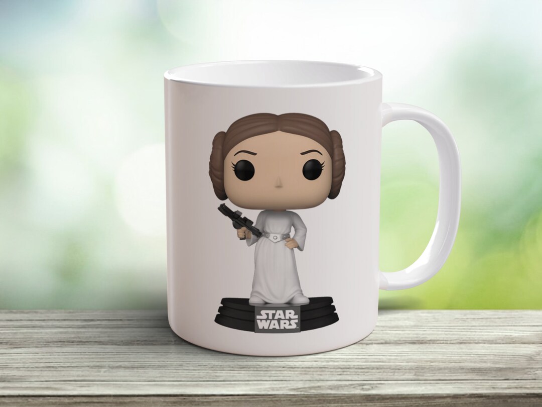 Princess Leia Funky Pop Style Mug Quirky Mug for Caffeine Enthusiasts ...