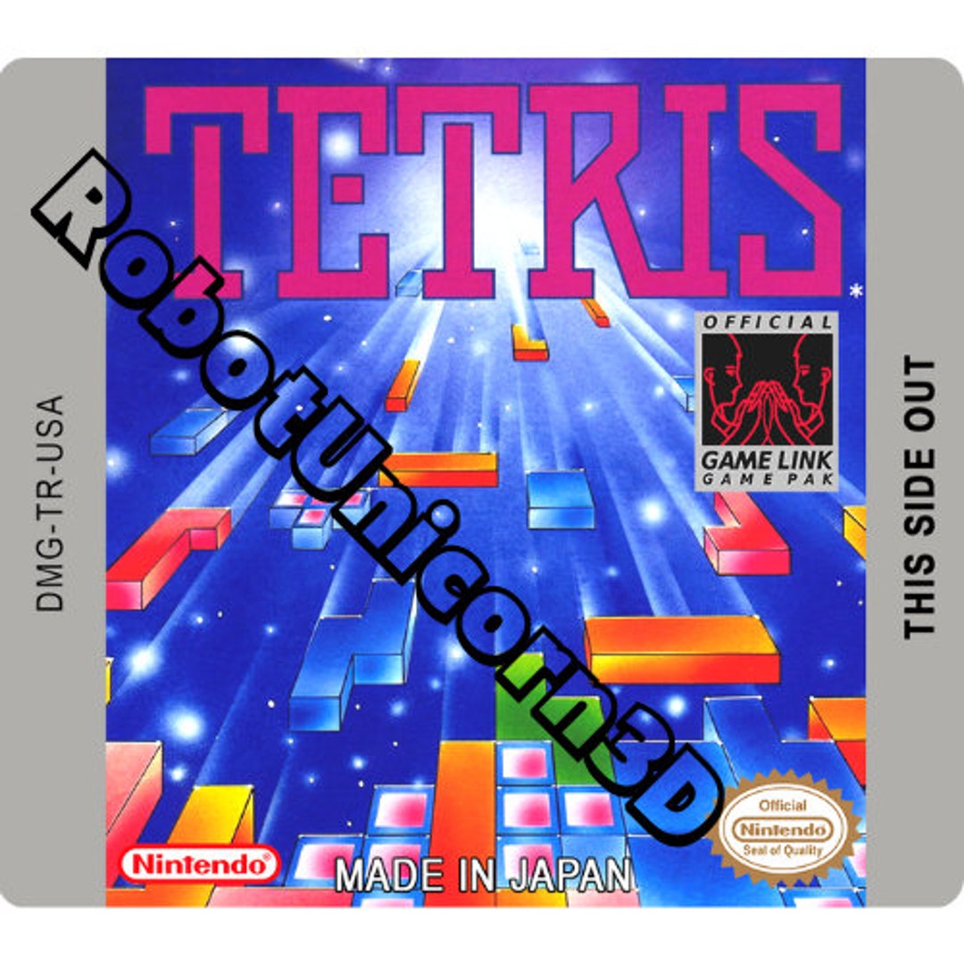 Tetris Game Replacement Cartridge Sticker Gameboy Label Decal - Etsy