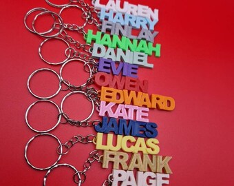 Beautiful Personalised Teacher Key Ring Gift. Apple, Ruler, Star,etc ...