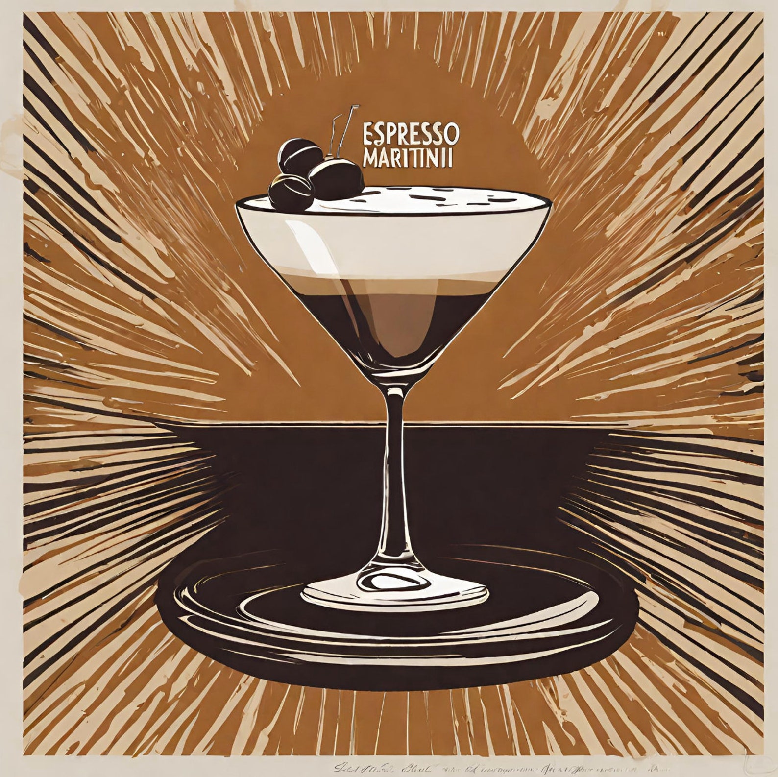 Espresso Martini Poster - Etsy