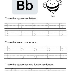 ABC Tracing Letters - Etsy