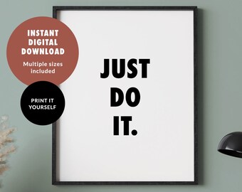 Just Do It Poster - Etsy
