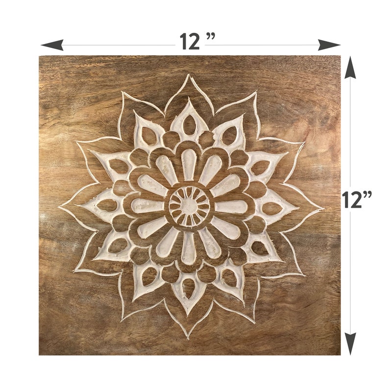 30x30cm Hand Carved Solid Mango Wood Wall Art Plaques/panels. - Etsy