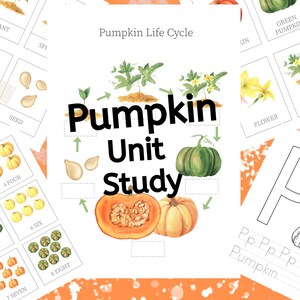 Pumpkin Unit Study Fall Worksheet Teaching Homeschool Learning ...