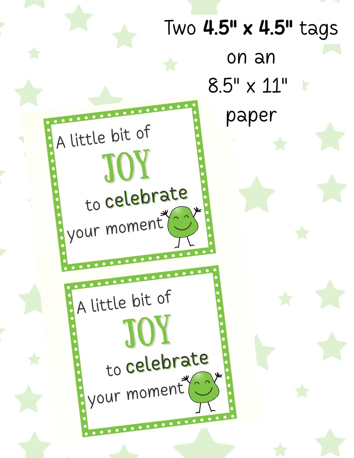 Joy Printable Gift Tags: Teacher Appreciation Hang Tags (digital ...