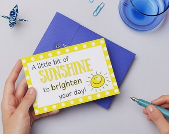 A Little Sunshine to Brighten Your Day Tag Printable Thoughtful Gift ...