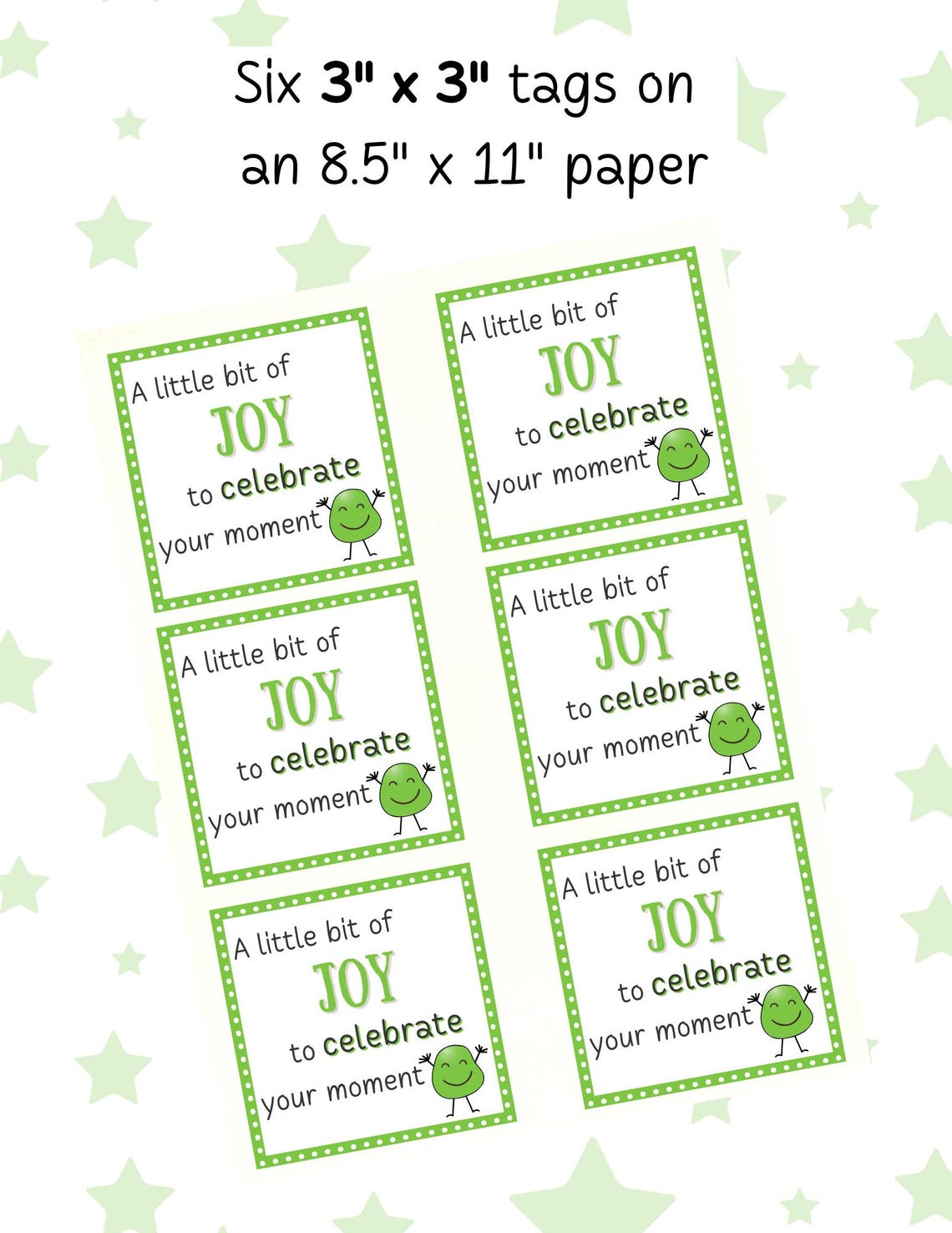 Joy Printable Gift Tags: Teacher Appreciation Hang Tags (digital ...