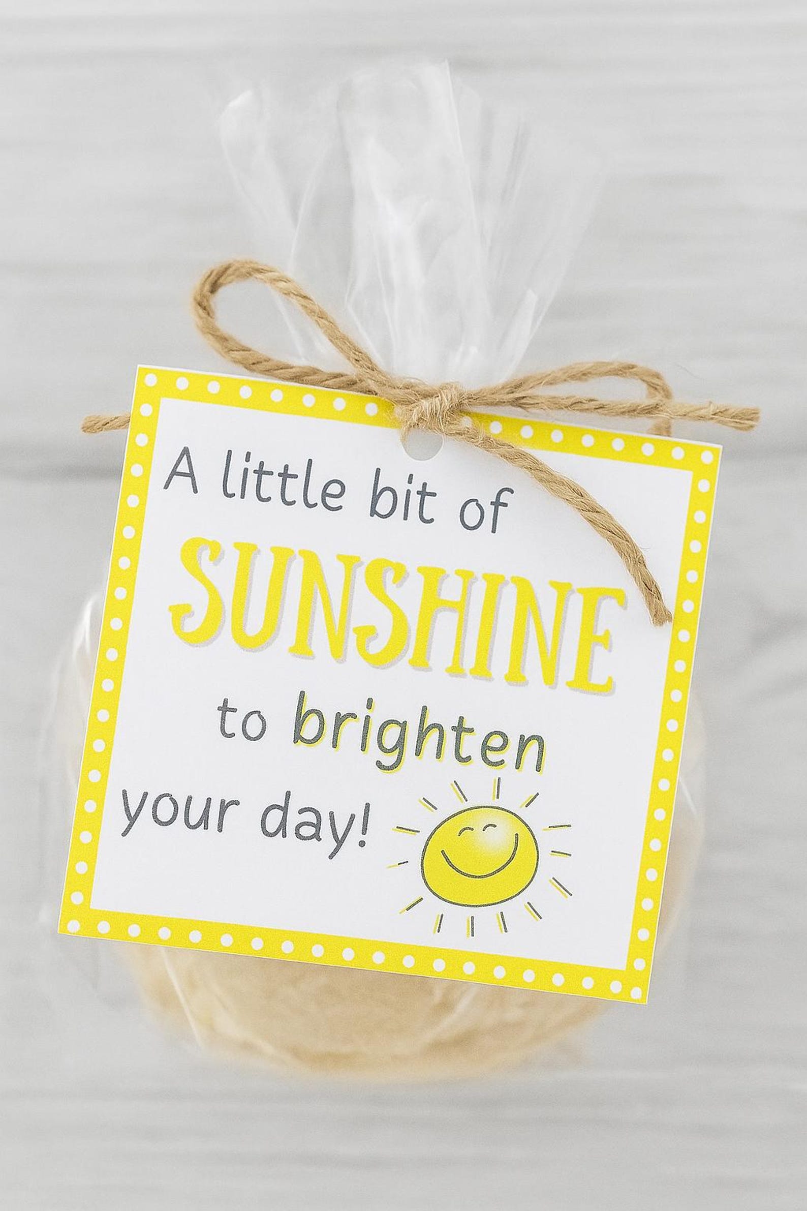 Sunshine Gift Tags: Printable Teacher Appreciation Hang Tags (digital ...