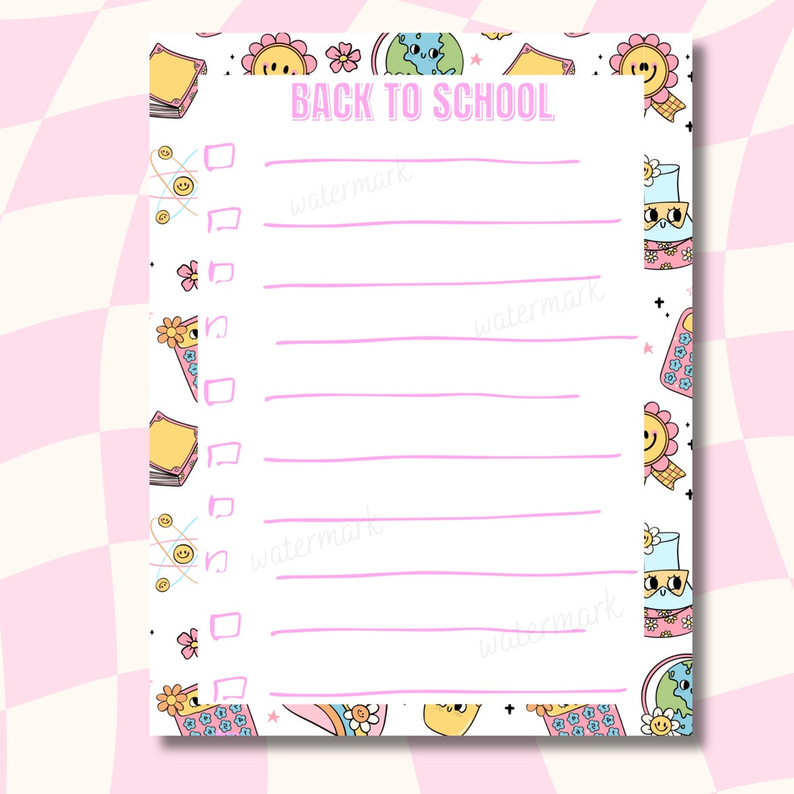 Back to School Supply List Digital Printable for Teachers Back to ...
