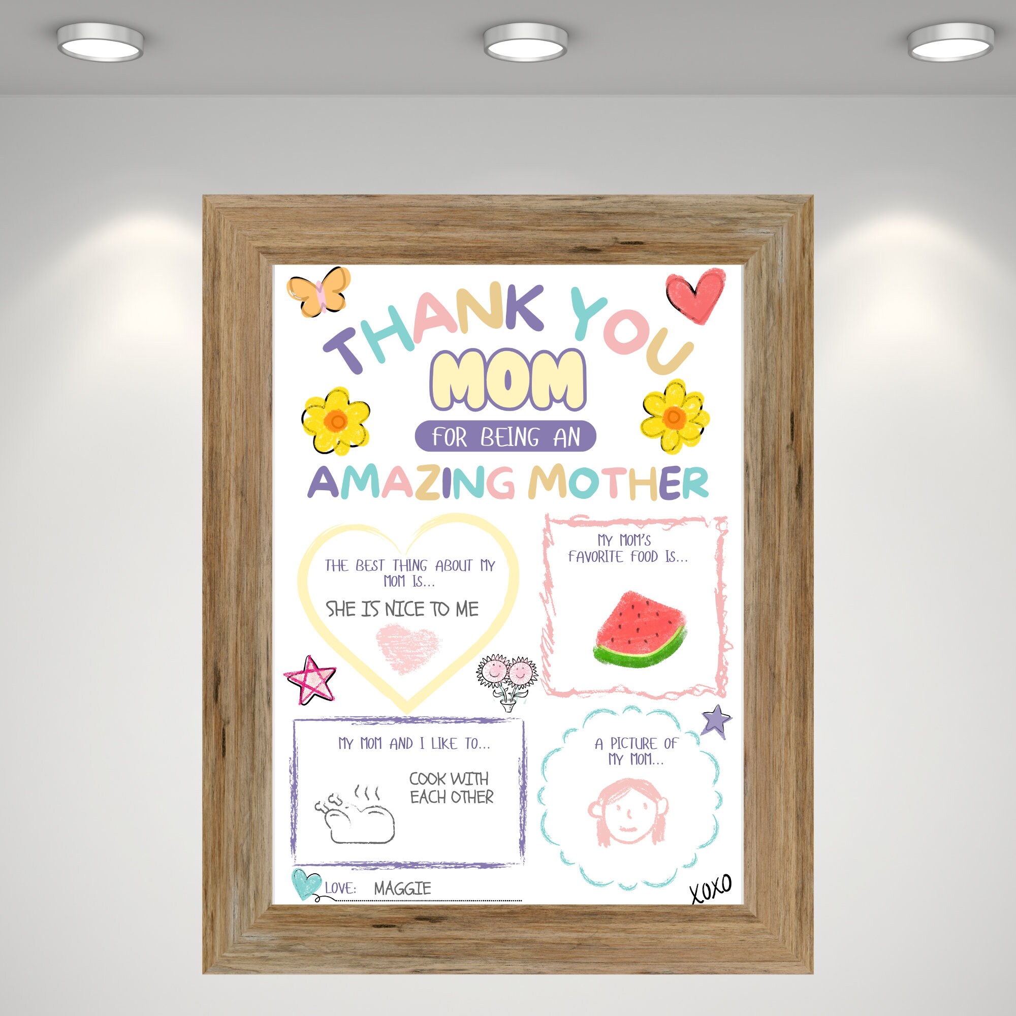 Mother's Day Appreciation Printable Mother's Day Card Digital Download ...