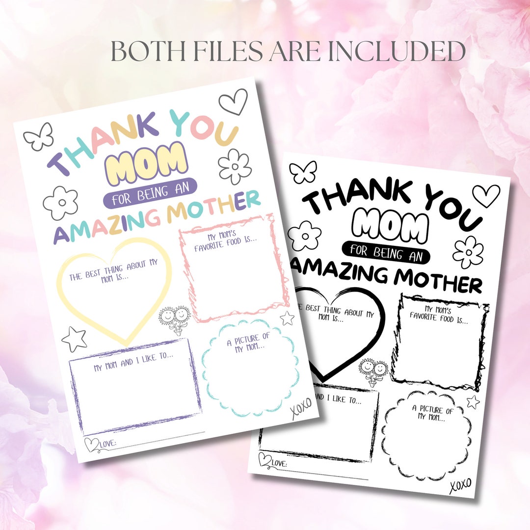 Mother's Day Appreciation | Printable Mother's Day Card | Digital ...
