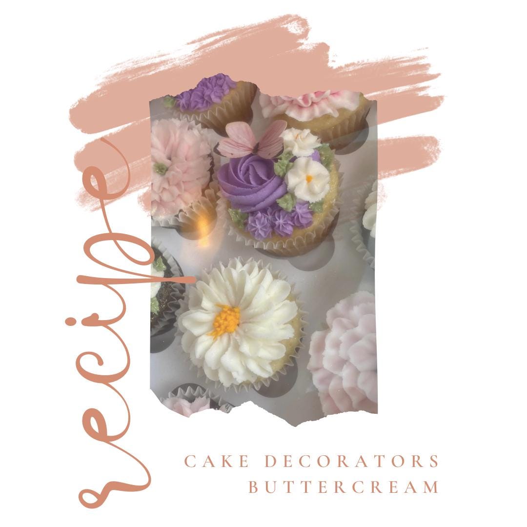 Recipe! Cake Decorator's Buttercream - Etsy
