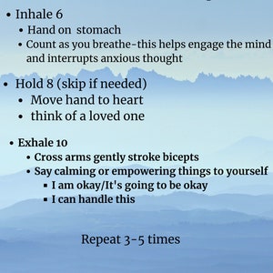 Worksheets for Deep Breathing and Mindfulness - Etsy