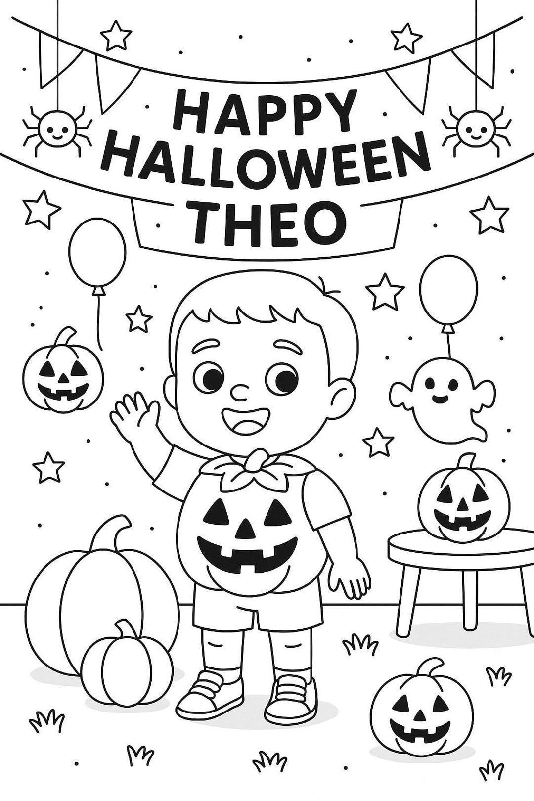 Personalised Halloween Colouring Sheets - Etsy