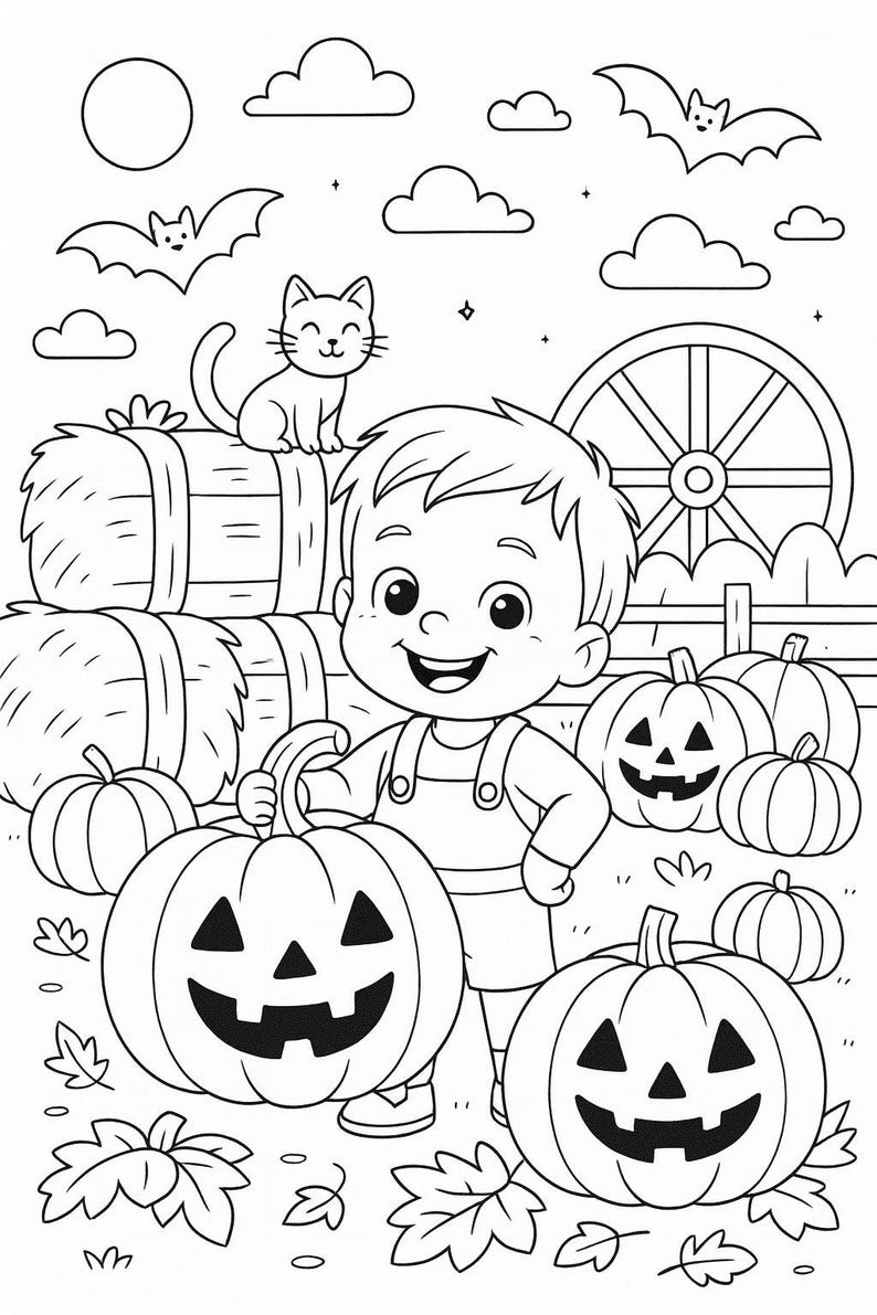 Personalised Halloween Colouring Sheets - Etsy