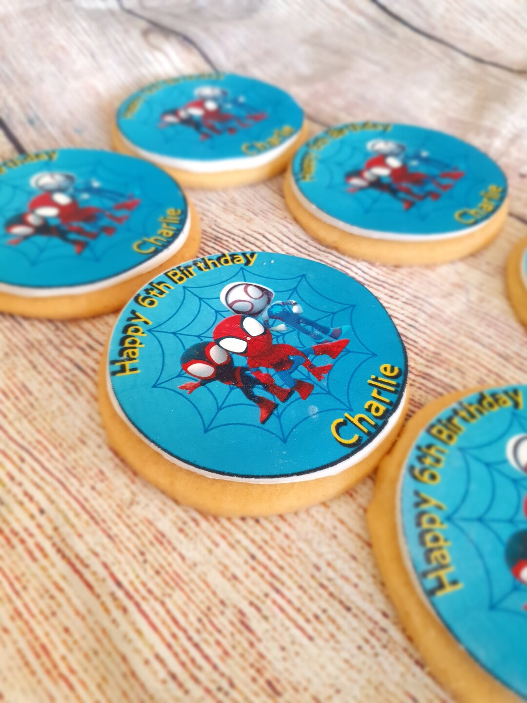 Spidey and Friends Biscuits: Party Favors, Box of 6 - Etsy