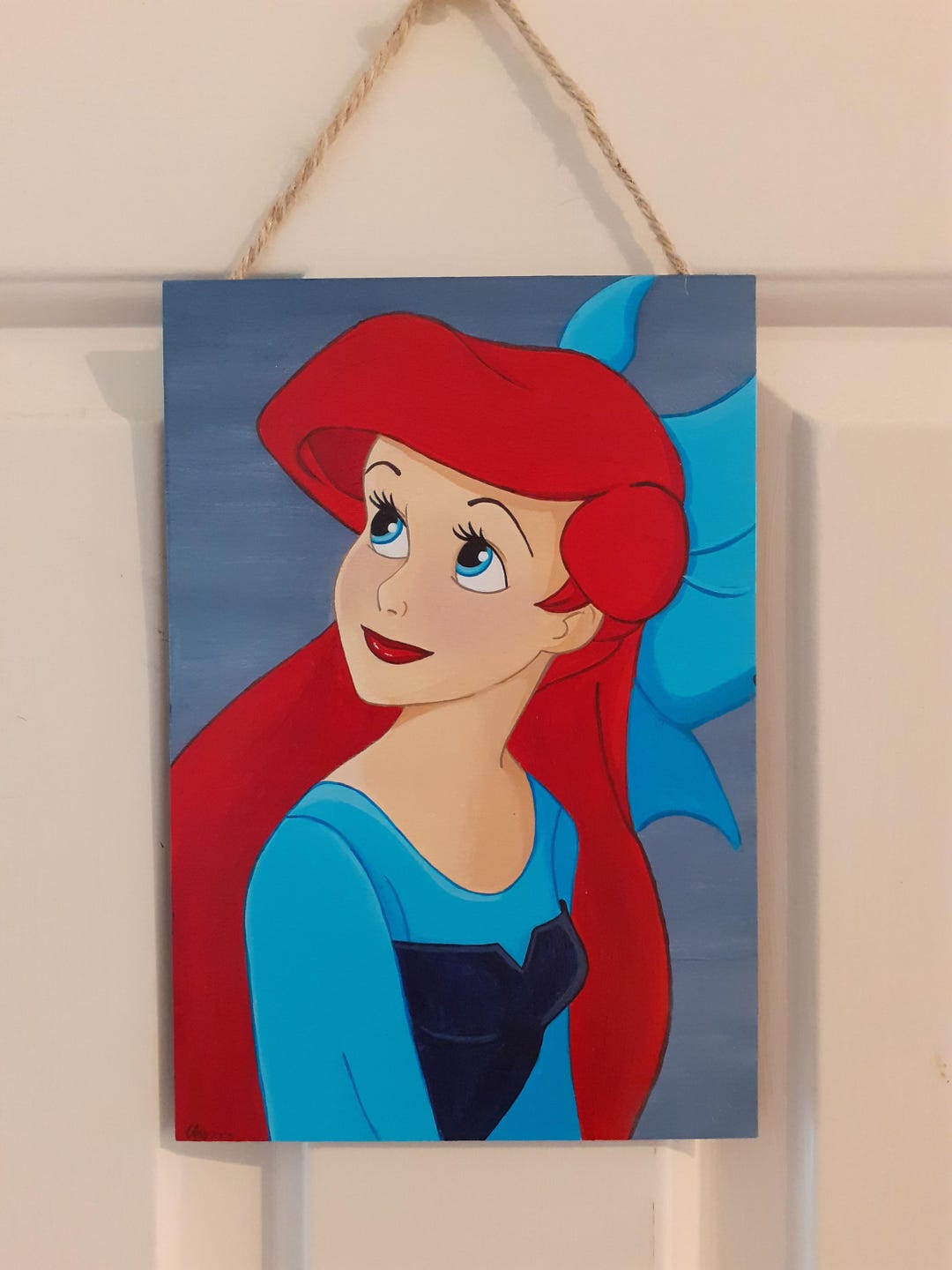 Ariel Boat Ride Handpainted Wooden Wall Sign - Etsy