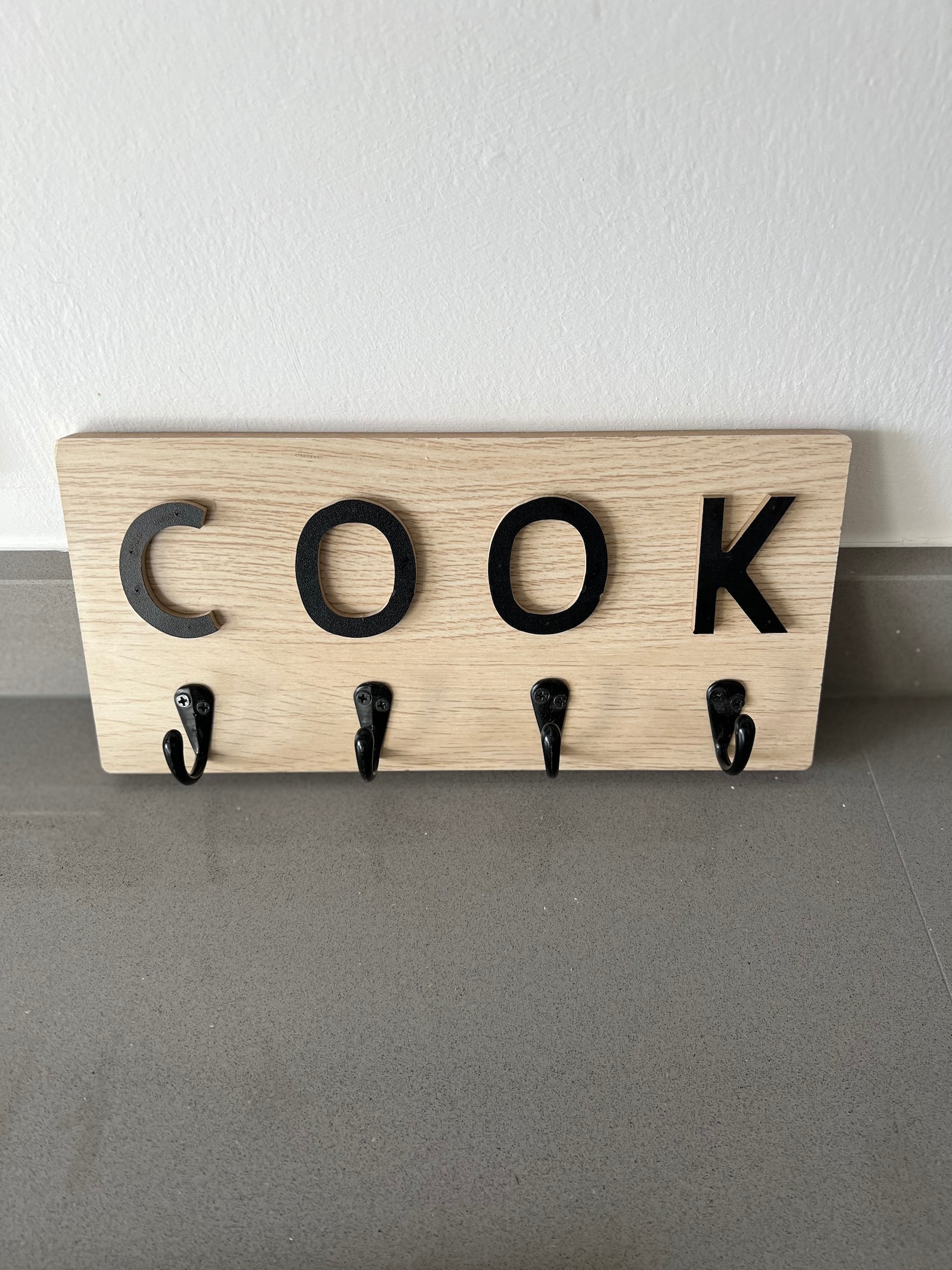 Black and Wooden Cook Utensil Holder - Etsy