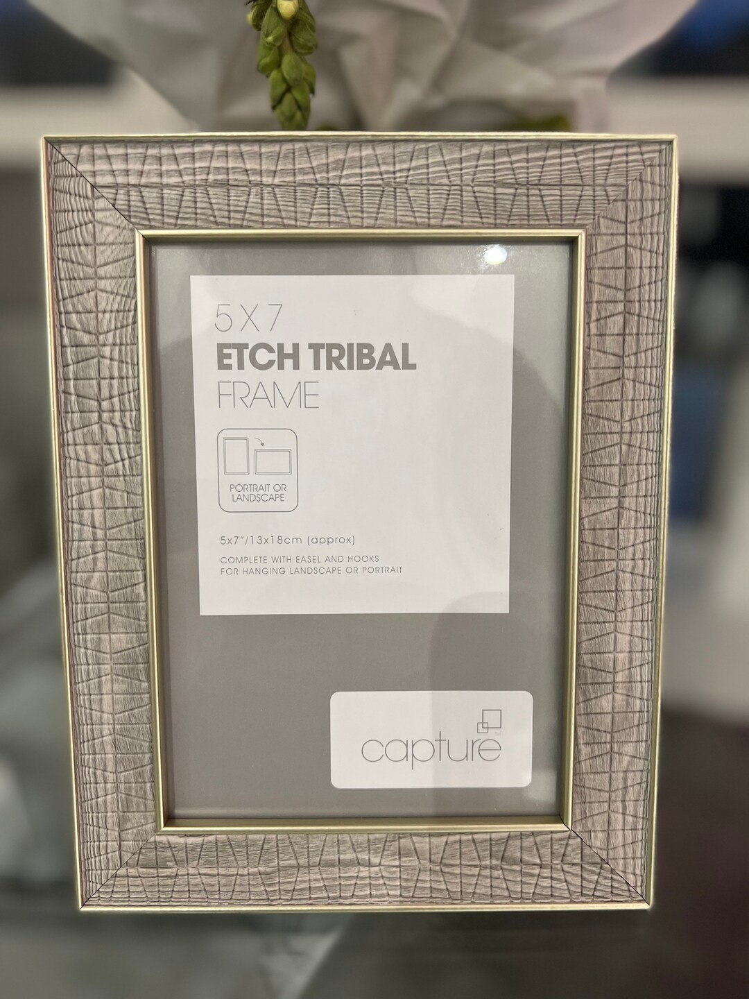 Etch Tribal Grey and Gold Frame - Etsy