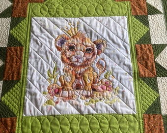 Lion Baby Quilt - Etsy