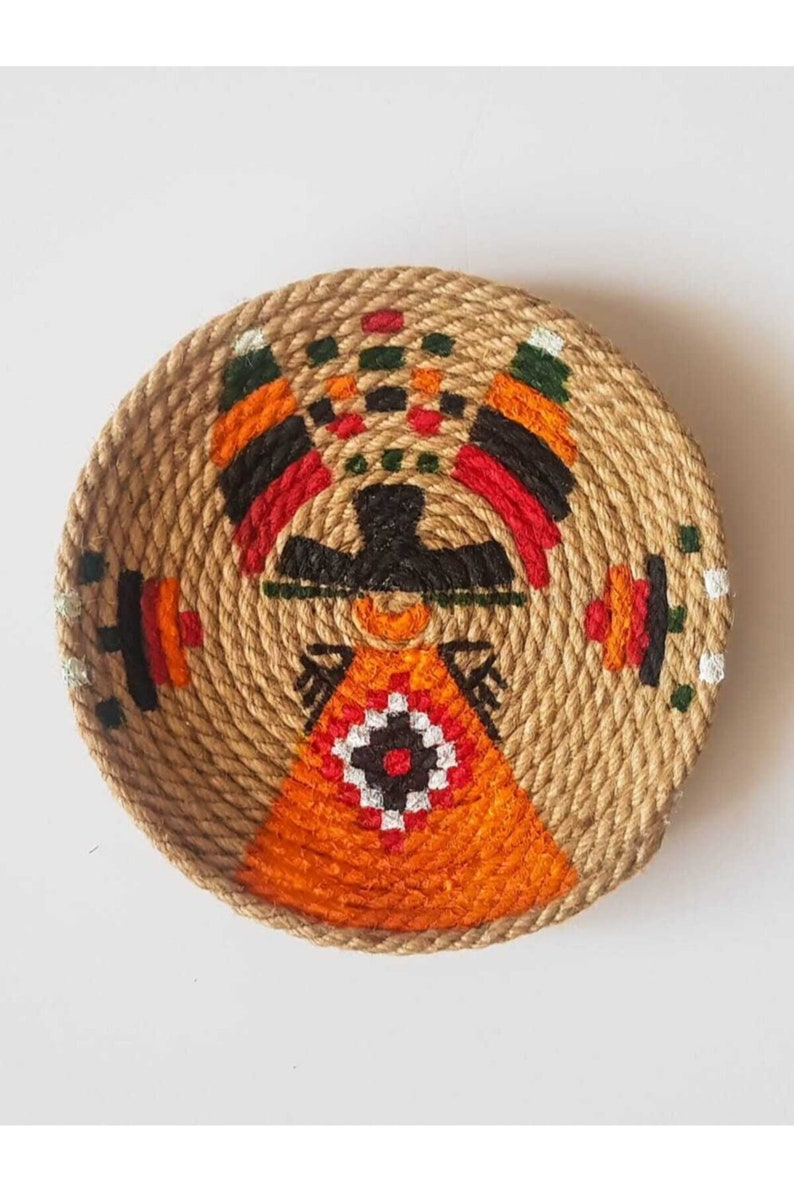 Decor Set of 5 African Plates, Wall Plate, Boho Wall Decor, African ...