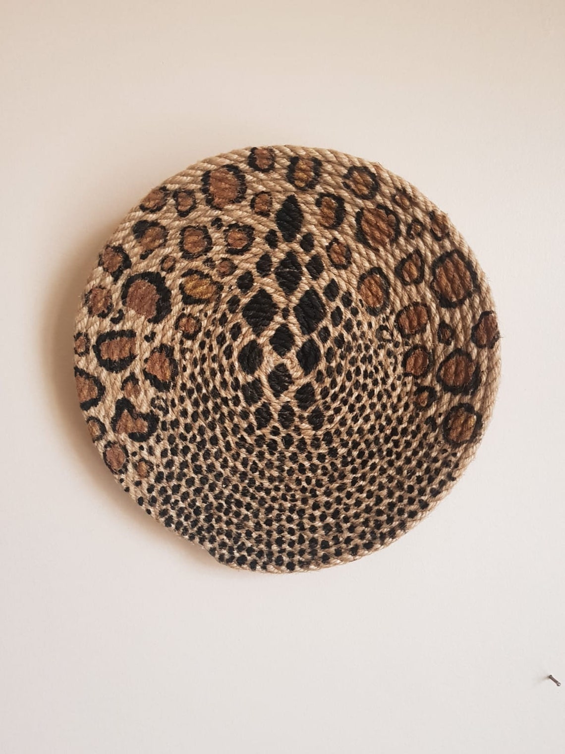 Decor Set of 4 African Plates, Wall Plate, Boho Wall Decor, African ...