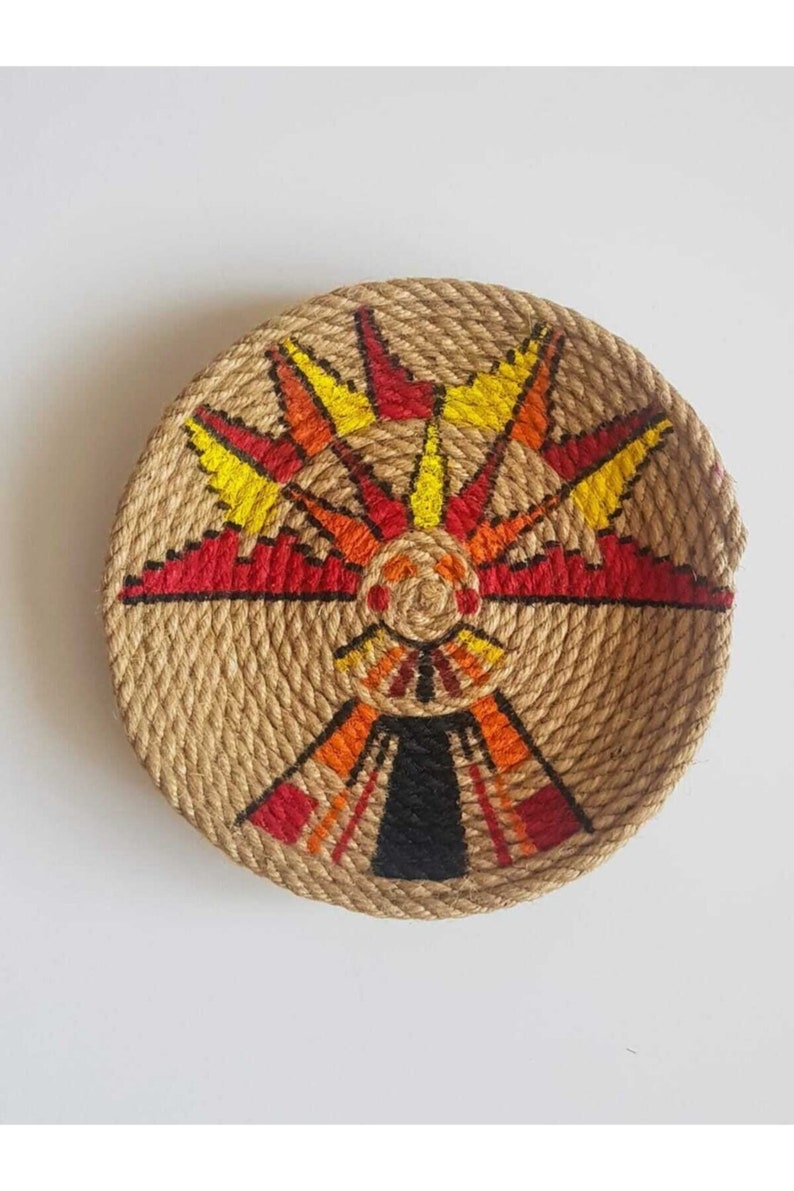 Decor Set of 5 African Plates, Wall Plate, Boho Wall Decor, African ...