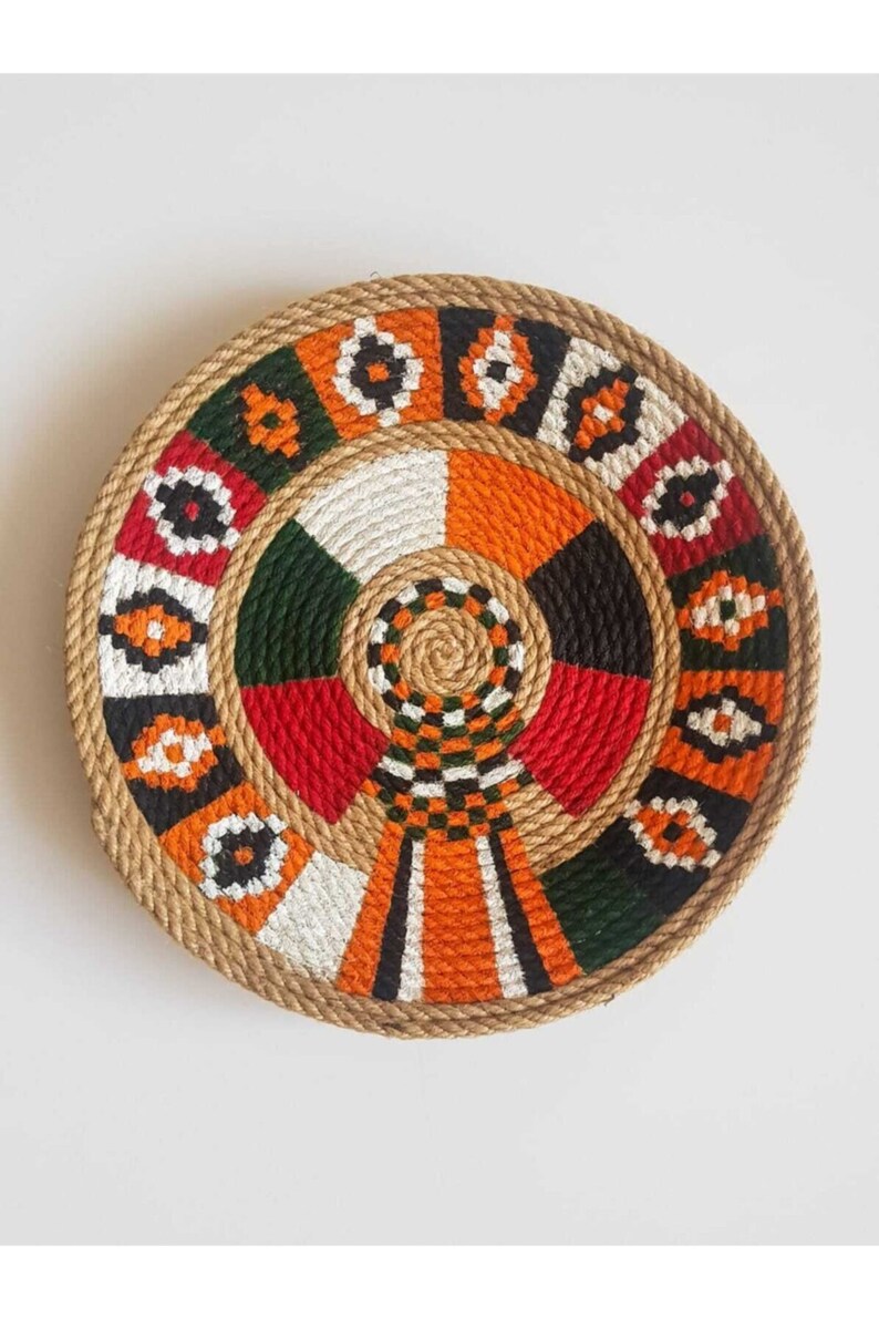 Decor Set of 5 African Plates, Wall Plate, Boho Wall Decor, African ...