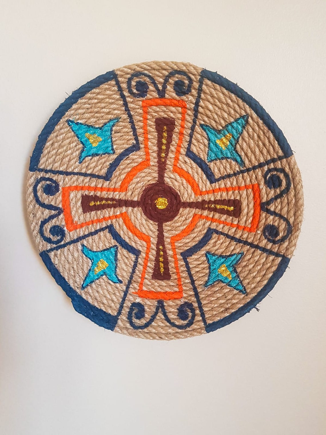 Decor Set of 4 African Plates, Wall Plate, Boho Wall Decor, African ...