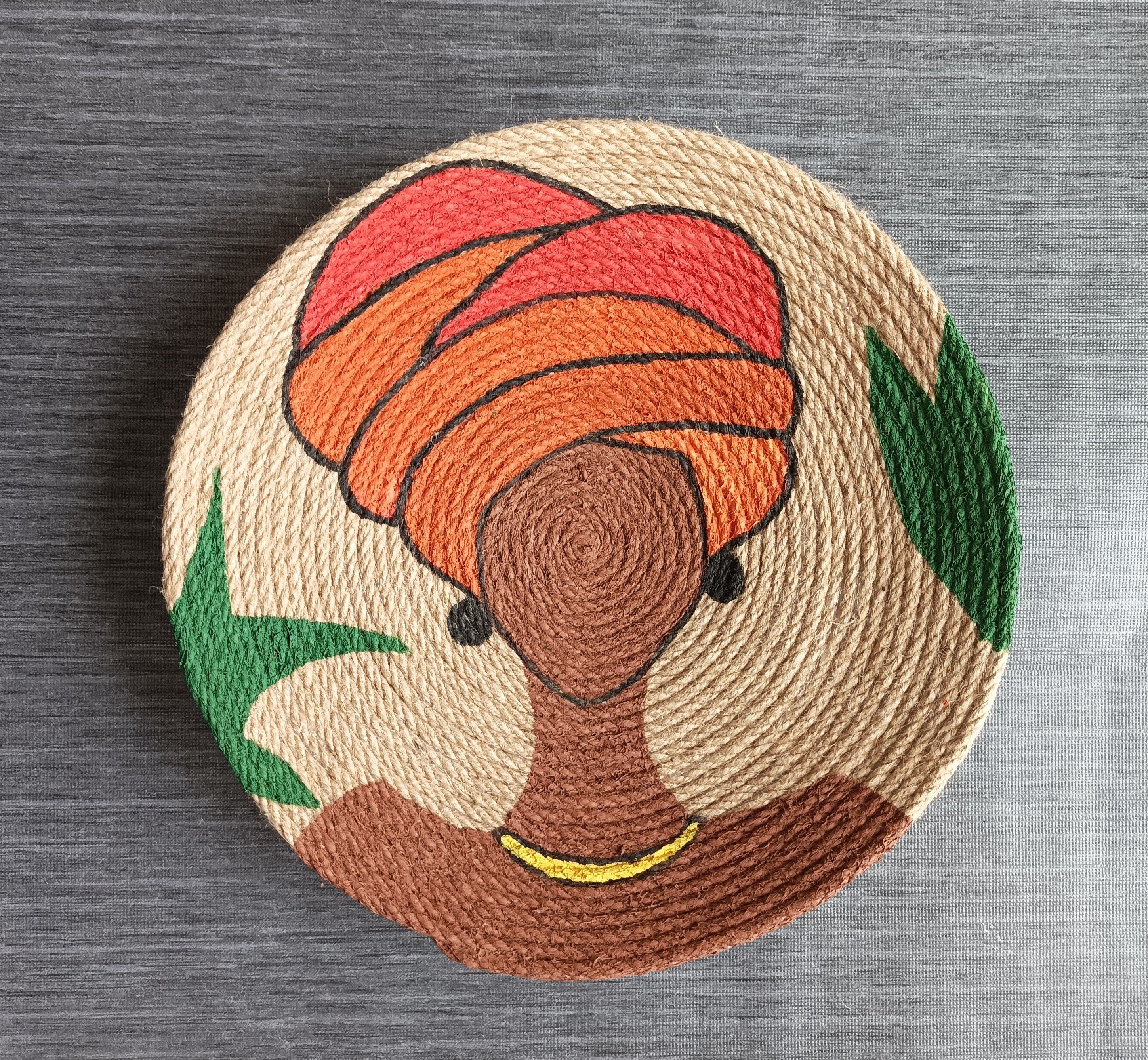Handmade African Plate Wall Decor Set: Boho Woven Baskets - Etsy