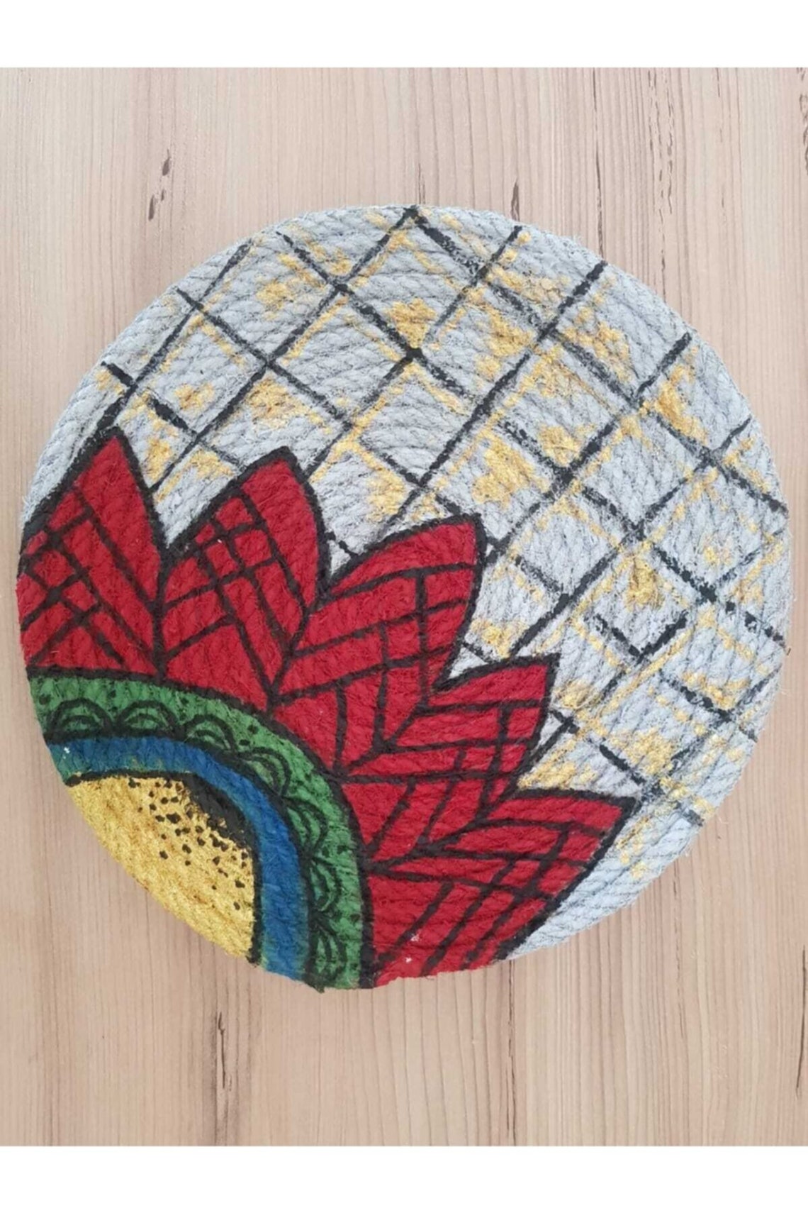 Decor Set of 7 African Plates Wall Plate Boho Wall Decor - Etsy