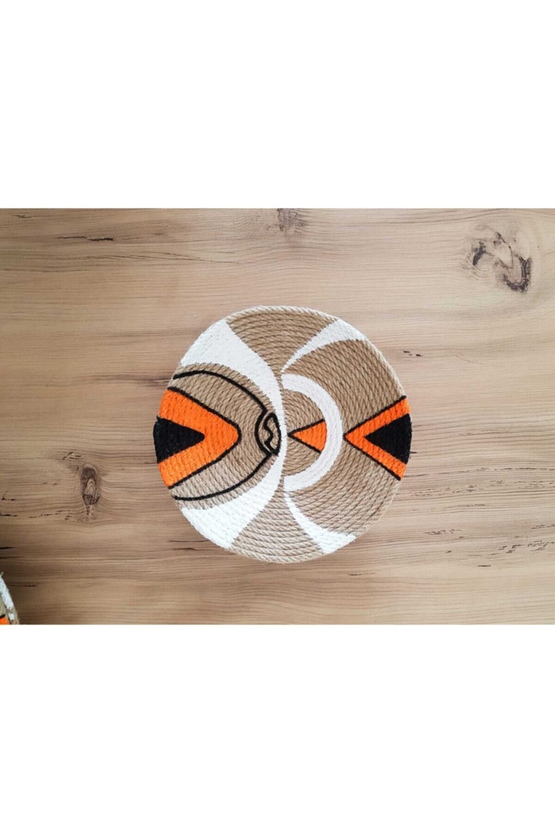 Handmade African Plate Wall Decor Set, Woven Boho Wall Art - Etsy