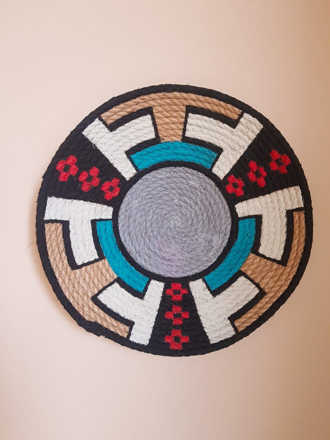 Decor Set of 7 African Plates Wall Plate Boho Wall Decor - Etsy